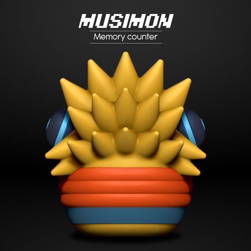 🐉 Musimon Digiegg Memory Counter Digimon TCG・ STL File for 3D printing ...