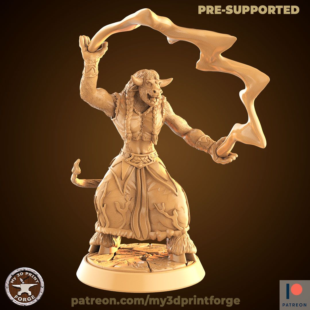 Download file Minotaur Female Casting lightning spell • 3D print ... Download file Minotaur Female Casting lightning spell • 3D print ...