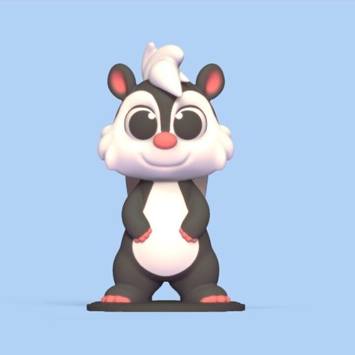 🦨 Happy Skunk・ 3D File for 3D printing・Cults