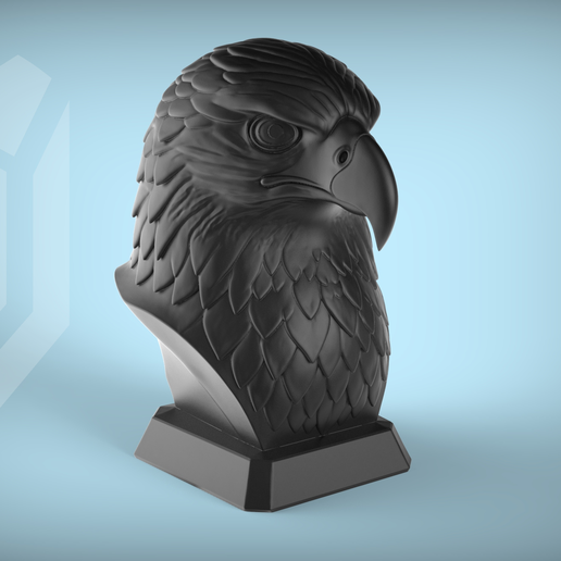 🦅 Eagle Bust STL for 3D Printing・ STL File for 3D printing・Cults