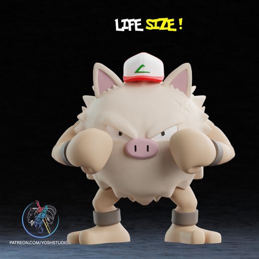 🖨️ Fichier STL de l'imprimante 3D Primeape grandeur nature・Fichier STL ...