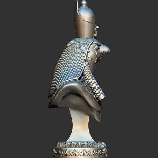 👤 Хорус Египетский Бог Бюст Статуя Скульптура 3d печатная модель ...