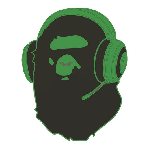 🪒 Bape x Razer 3D Print Logo・ OBJ File for 3D printing・Cults