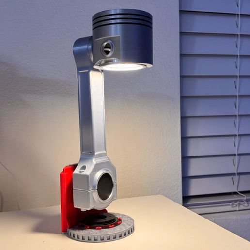 🔦 Piston lamp・ STL File for 3D printing・Cults