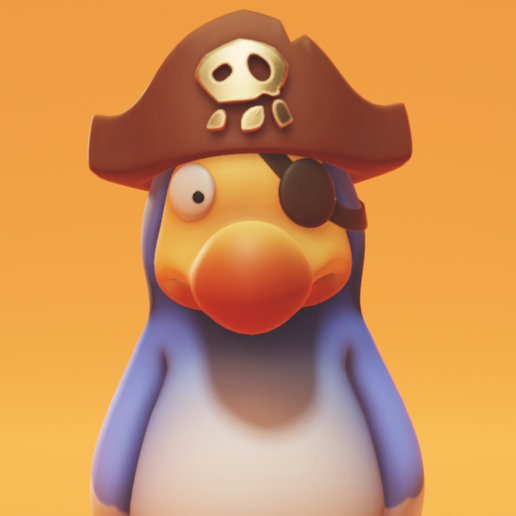 OBJ file Party Animals Pirate Dodo 🥳 ・3D print design to download・Cults