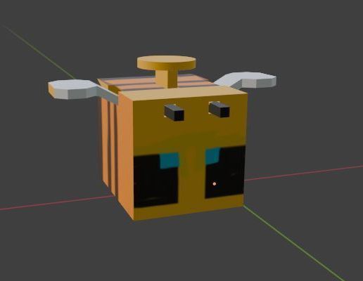 🐝 llavero abeja minecraft movimiento en las alas・Archivo STL para ...