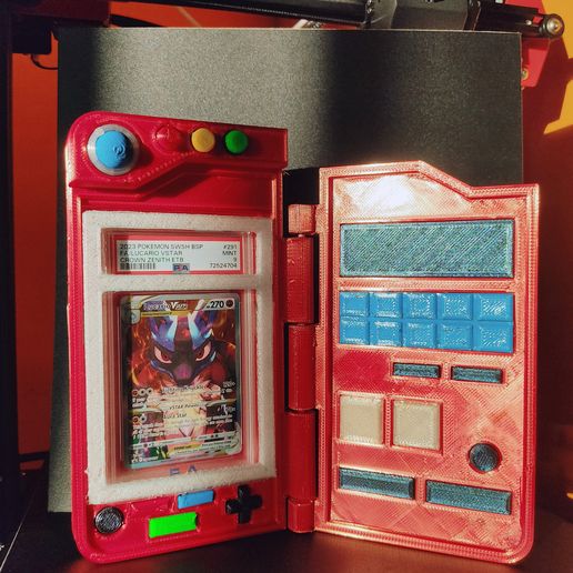🐉 Pokedex for a Graded Pokemon Card・ STL File for 3D printing・Cults