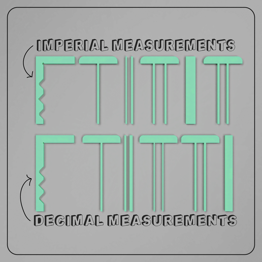 Archivo STL KIT REGLAS SCRAPBOOK - ENCUADERNACION - BINDING 🎨 ・Objeto ...