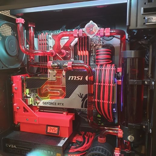 🖥️ Single GPU Vertical Mount 2-3 Slot・Free STL File for 3D printing・Cults