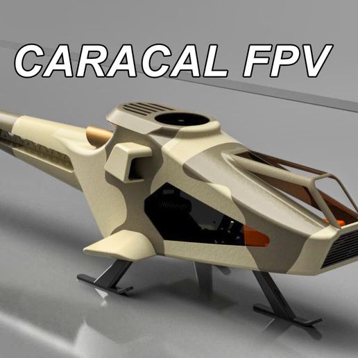 🚁 RC Helicopter Caracal FPV 450 fuselage・ 3D File for 3D printing・Cults