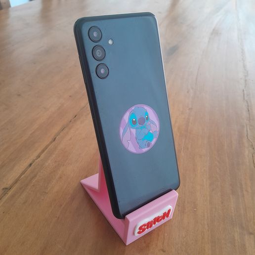 📞 Stitch - Mobile phone holder for smartphone・ STL File for 3D printing ...