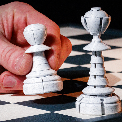 ♟️ Queen-Pawn - Chess Pawn that transforms into Queen・ 3D File for 3D ...