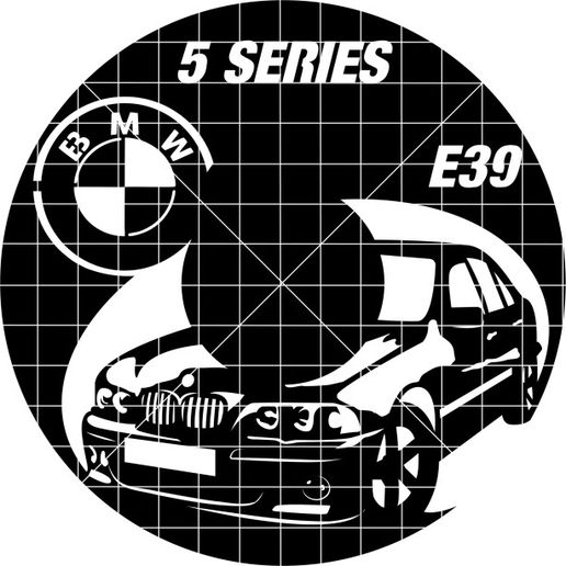 ⏺️ BMW X5 E39 for laser cutting on vinyl record DXF file・ DXF File for ...