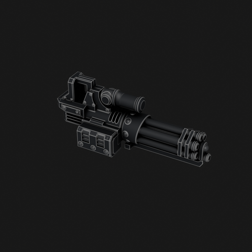 🔫 Heavy rotary cannon・ 3D File for 3D printing・Cults