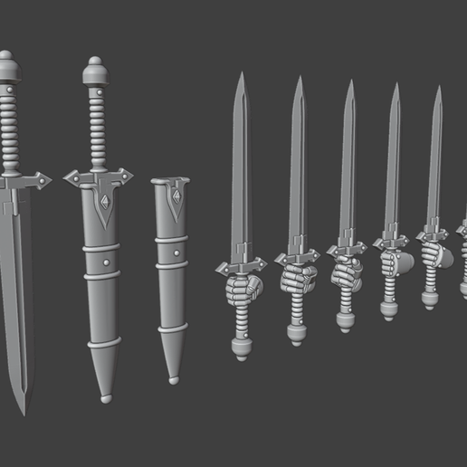 🔫 Vetus Arma Comminus - Melee Weapons・ 3D File for 3D printing・Cults