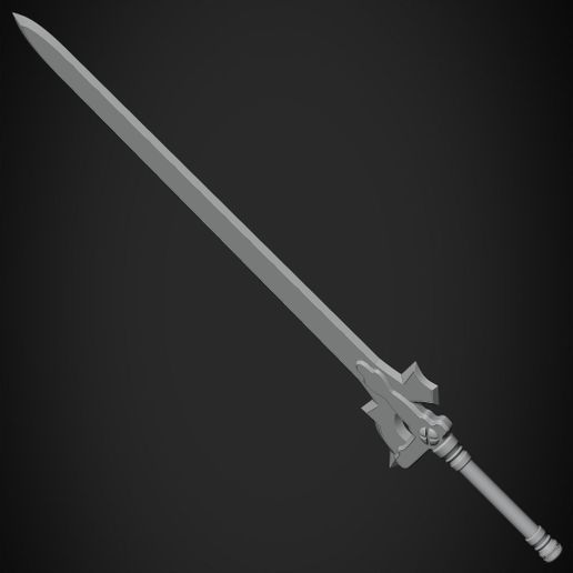 🗡️ Sword Art Online Kirito Elucidator Sword for Cosplay・ STL File for ...