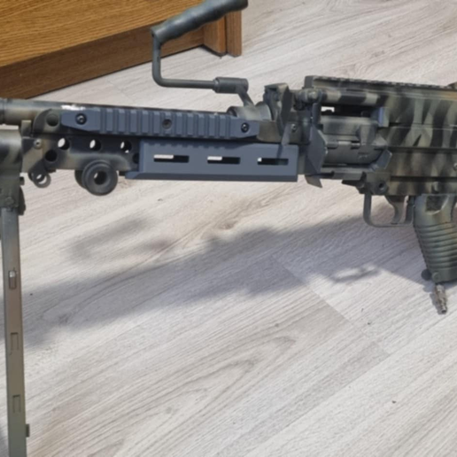 🔫 AIRSOFT M249 PICATINNY AND M-LOK HANDGUARD UPGRADE・ STL File for 3D ...