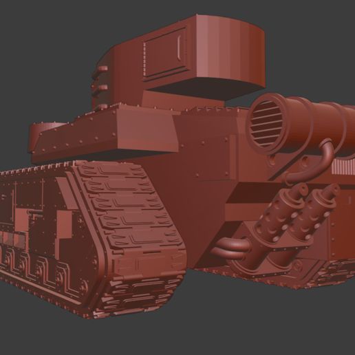 🪖 Ragnarok Battle Tank・Free STL File for ・Cults