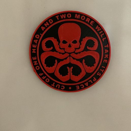 🧲 Hydra Sigil Magnet (bicolor)・ STL File for ・Cults