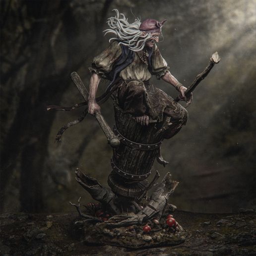 👤 Baba Yaga 3D Print・ 3D File for 3D printing・Cults