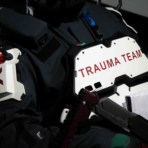 3D printed Cyberpunk 2077 - Trauma Team - Chest Armor - 3D Models ...