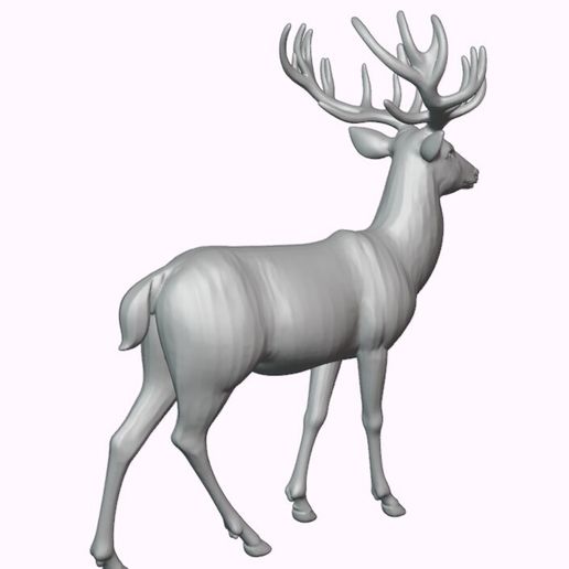 🦌 Majestic Forest Deer・ STL File for 3D printing・Cults