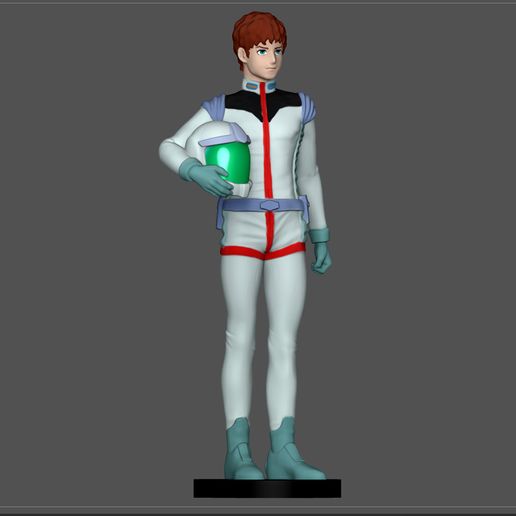 🤖 AMURO RAY GUNDAM PILOT GUNPLA ANIME 3D PRINT・ 3D File for 3D printing ...