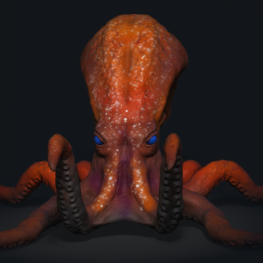 STL file Octopus-Ziggy 100MM PreSupported For Resin Printing 🐙 ・3D ...