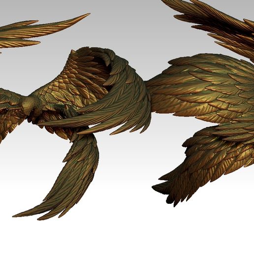 STL file Pairs of Wings 💇 (OBJ)・3D printer design to download・Cults