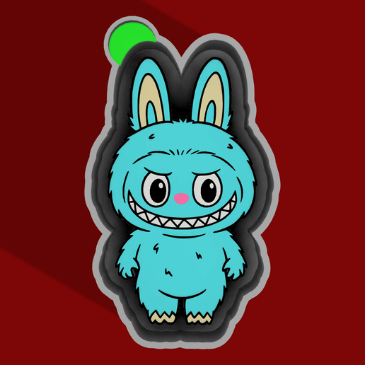 💙🐰 Blueberry Labubu – Freshie, Keychain, Resin & Candle Mold・ STL File ...