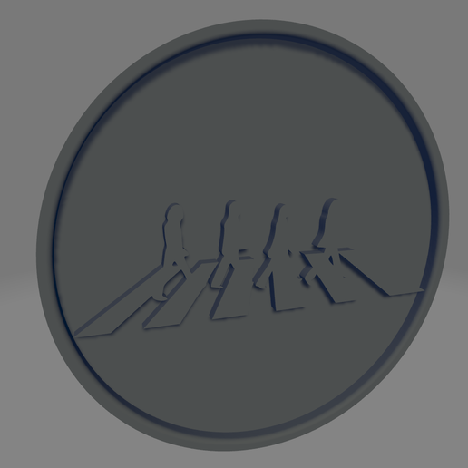 STL file The Beatles coaster (Abbey Road) 🪨 ・3D printer design to ...