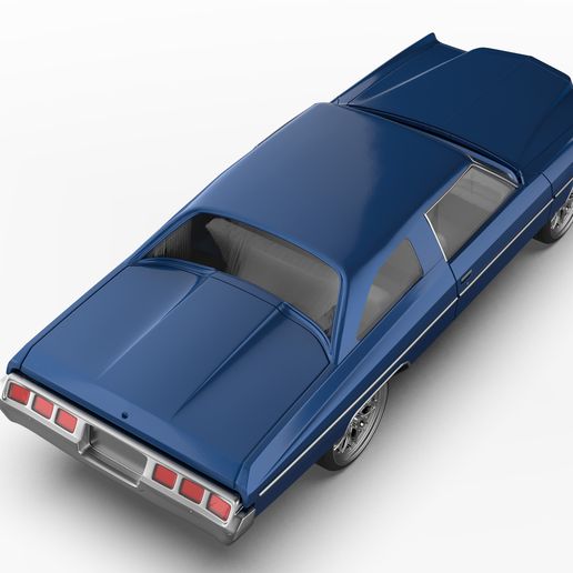 🚗 Chevy Impala 2door Donk and Lowride 3Dprint Model with Custom Wheels ...