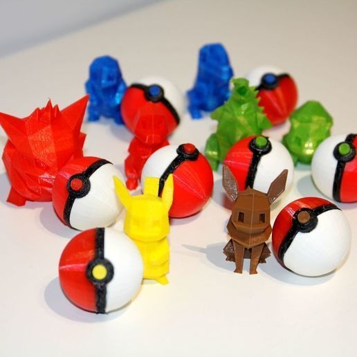 🐉 Pokemon Ball - easy to print and build・Free STL File for ・Cults