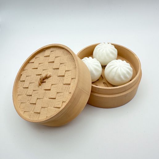 🥟 Steamed Dumpling Clicker Fidget・ STL File for 3D printing・Cults