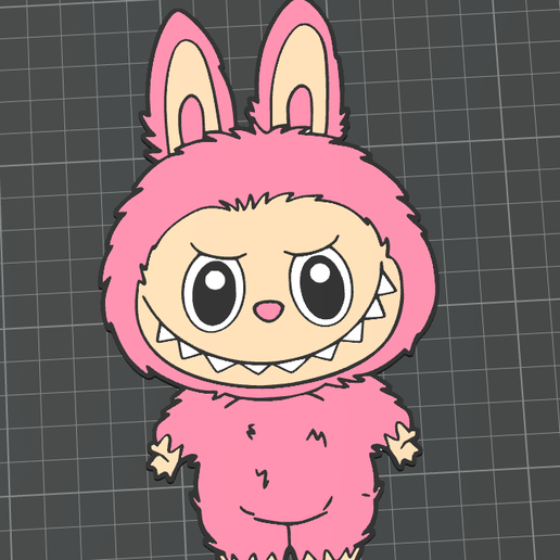 🎨 Labubu Multi Colour・Free 3MF File for 3D printing・Cults