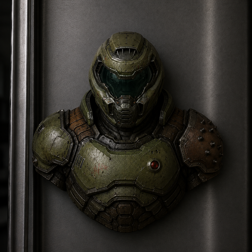 🧲 Doom Slayer Head Magnet Decor STL・ STL File for 3D printing・Cults