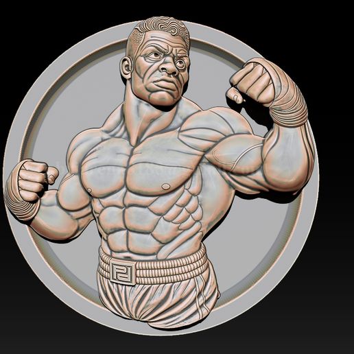 3D file MMA and WWE Fighter Relief Model 👨 ・3D printing design to ...