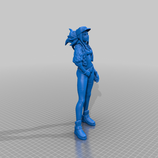♀️ KDA Akali - League of Legends - 30 cm model.・Free 3D File for ・Cults