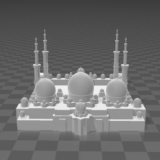 🕌 Sheikh Zayed Mosque・Free STL File for 3D printing・Cults