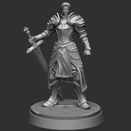 3D file Paladin - DND Miniature - Pre-Supported 🎲 ・3D printing idea to ...