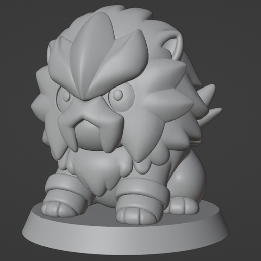 🐉 Entei chibi - pokemon・ 3D File for 3D printing・Cults