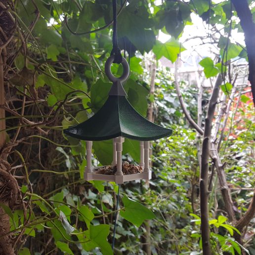 🐦 Bird Feeder Mini Temple・Free STL File for ・Cults