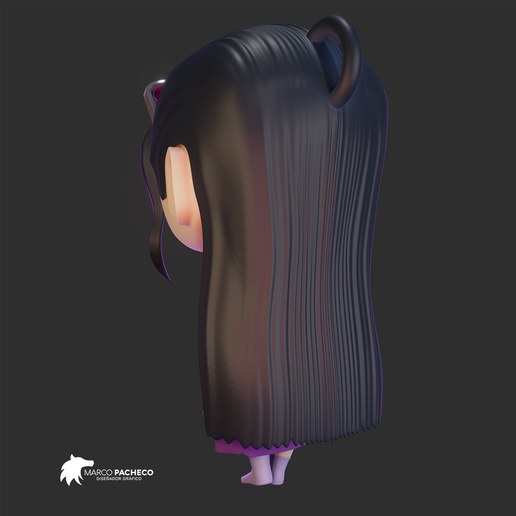 STL file Nico robin One piece Keychain (Stampede outfit) 🗝️ ・3D ...