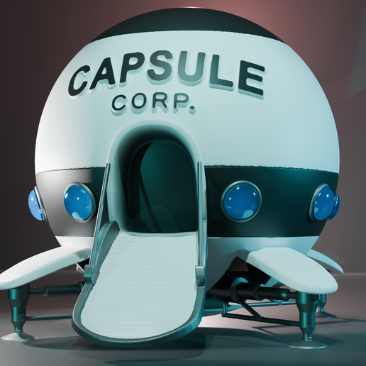 Archivo STL Nave Corporación Capsula | Dragon Ball Z 🐉 ・Idea de impresión 3D para descargar・Cults