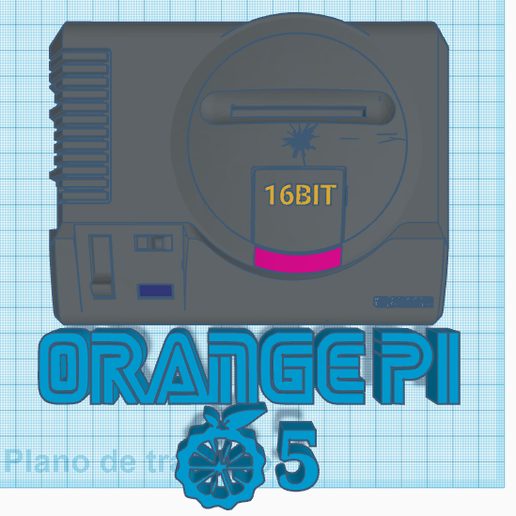 🍊 Sega Genesis Case for the Orange Pi 5・ STL File for ・Cults
