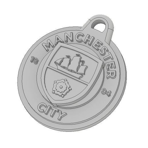 🏙️ Manchester City FC Keychain・Free STL File for ・Cults