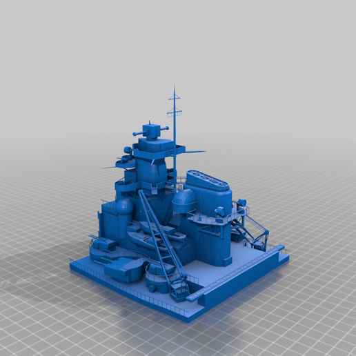 📻 RC scale German Battleship Bismarck・Free STL File for 3D printing・Cults