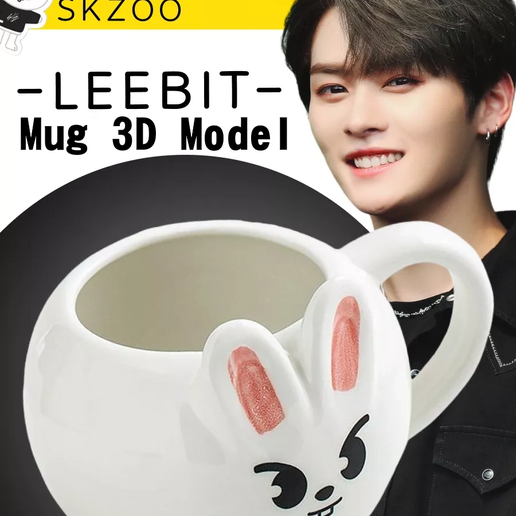 STL file Leebit SKYZOO Mug StrayKids Minho ☕ ・3D printable model to ...