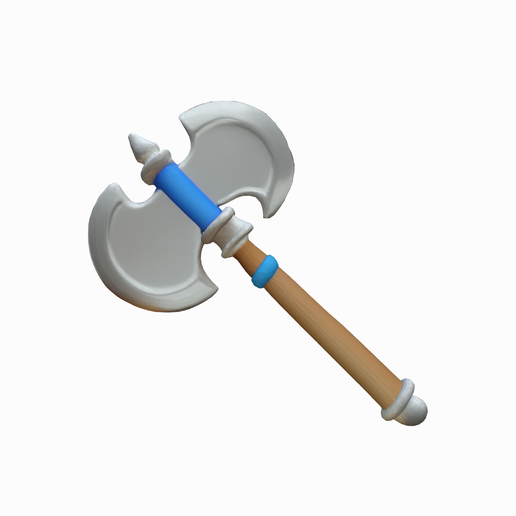 STL file long-bladed battle axe 🪓 ・3D printable design to download・Cults