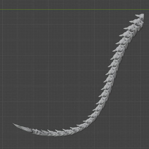 🎃 Spine Tail articulated・ 3D File for 3D printing・Cults